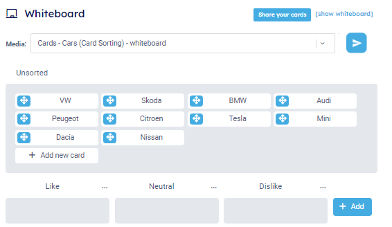 Card Sorting - Quallie